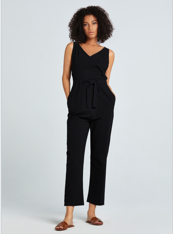 Summer V-neck sleeveless Cotton Jumpsuit – Mccoyn